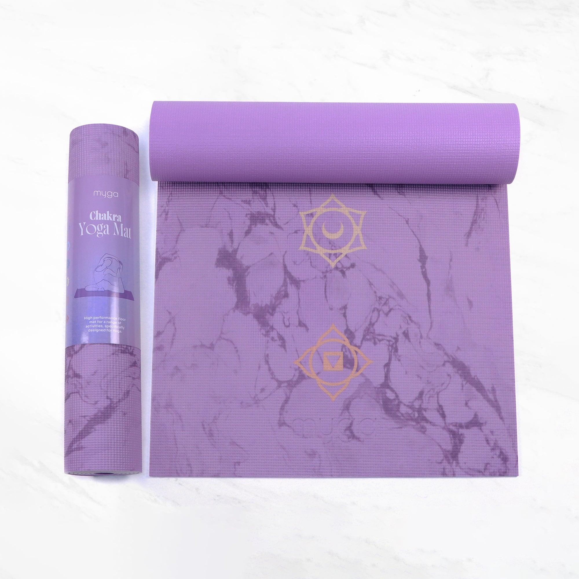 Yoga Mat - Chakra - Non-Slip Exercise Mat for Yoga & Fitness – www.myga.eco